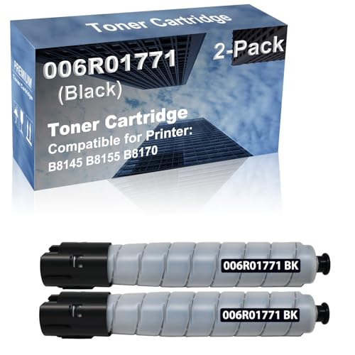 2-Pack Compatible High Capacity 006R01771 Imaging Toner Cartridge use for B8145 B8155 B8170 Printer (Black)