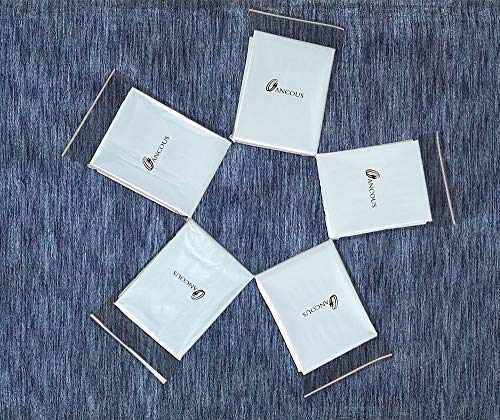 ANCOUS 20Pcs Dry Cleaner Bags Plastic Clear Can be Hung Transparent Clothing Dust Cover