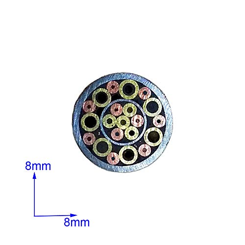 8mm Mosaic Pins Knife Handle Custom Knives Blank Blades Brass Copper Stainless Steel for Hunting Knives Pin (9.5cm)