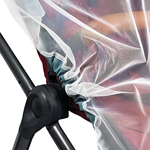 Baby Mosquito Net for Stroller, Carrier & Bassinet β Elastic Drawstring for Snug Fit Netting - Infant Bug Net for Jogger, Car Seat & Pack N Play β 1000 Mesh Toddler Canopy & Gift Packaging