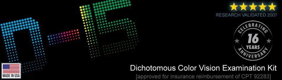 AOSA D-15 Color Vision Test/Examination Kit for Color Deficiency; Farnsworth Munsell