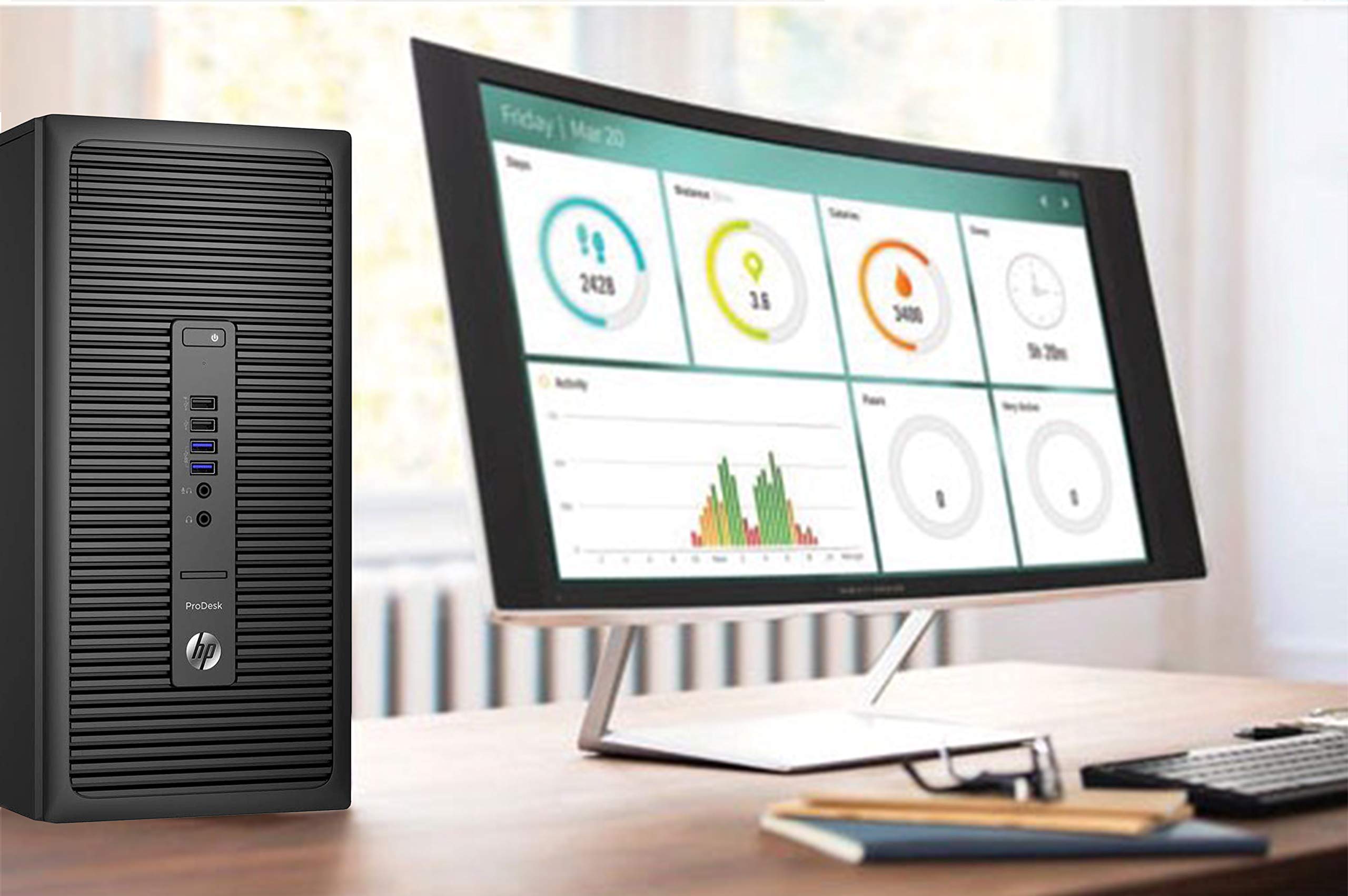 HP 600 G2 ProDesk Mini-Tower PC, Intel Quad-Core i7-6700 Upto 4.0GHz, 32GB RAM, 2TB SSD, AMD R7 240 2GB HD Graphics 4K, AC Wi-Fi, Bluetooth, HDMI, DisplayPort, Windows 10 Pro (Renewed)