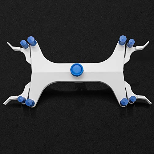 QWORK Double Burette Clamp, Adjustable Aluminum Clamp with High-Strength Alloy Jaws and Convenient Butterfly-Style Spring Load for Laboratory Applications