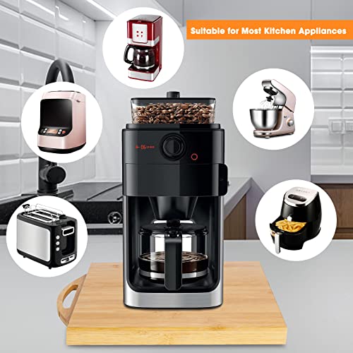 Bamboo Kitchen Appliances Slider,Save Counter Space,Underneath Cabinet Countertop Appliance Sliding Tray for Heavy Espresso Coffee Maker Pot K-Pod Holder Toaster Blender Air Fryer Stand Mixer