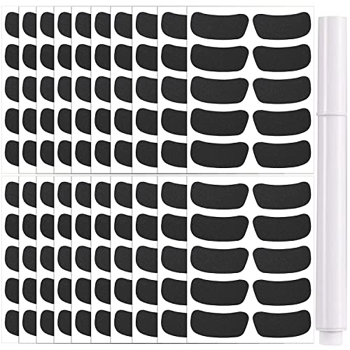 200 Pairs Sports Eye Black Stickers for Kids,Eye Strips Sports Eye Stickers Breathable Eye Strips for Baseball Football Softball Lacrosse Fans on Game Day,with 1 White Pencil
