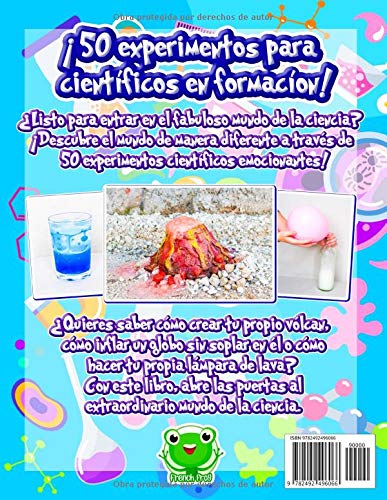 50 Experimentos científicos para hacer en casa: El libro de actividades para niños y Pequeños Científicos | +5 años | Libro de experimentos de ... | física química biología (Spanish Edition)