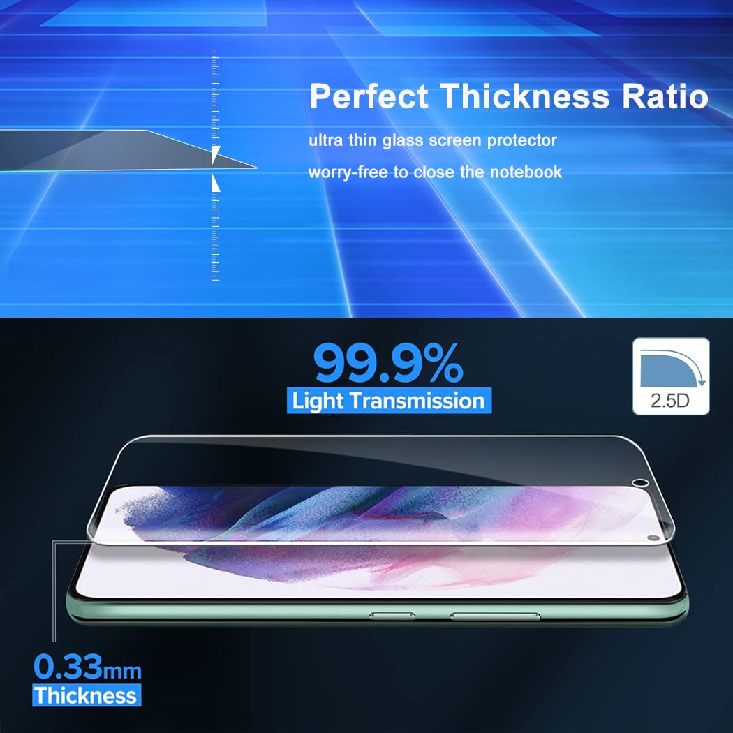 YINOVEEN 2 Pack Tempered Glass Screen Protector for Fire HD 10 Tablet 10.1 inch (9th/7th Generation, 2019/2017 Release), 2.5D Radian, 9H Hardness(Not Fit Fire HD 10 11th/13th Gen, 2021/2023)