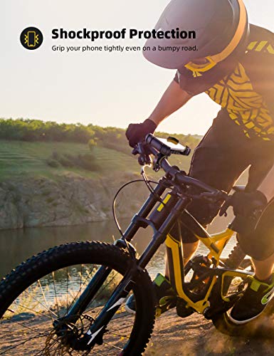 Lamicall Bike Phone Holder, Motorcycle Phone Mount - Adjustable Scooter Phone Holder for iPhone 12 Mini, 12 Pro Max, 11 Pro Max Xs XR 8 X 8P 7 7P 6S, Samsung S10 S9 S8, Huawei, All 4.7-6.8 Devices