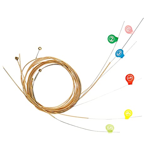 2 Set of 6 Guitar Strings Replacement Steel Strings Set Acoustic Guitar Strings Part Steel Core Classic Folk Electric Guitar Copper Alloy Wound