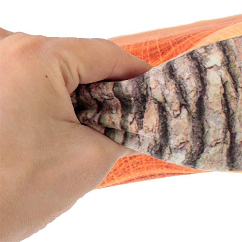 LANFIRE 3D Fruit Stool Stump Cushion Watermelon Slice Memory Foam Cushion Pillow Doll Seat Pad Home Decor (Tree Stump 01)