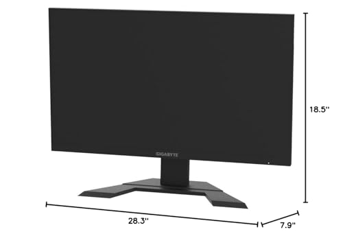 GIGABYTE M27Q 27" 165Hz 1440P -KVM Gaming Monitor, 2560 x 1440 SS IPS Display, 0.5ms (MPRT) Response Time, 92% DCI-P3, HDR Ready, FreeSync Premium, 1x Display Port 1.2, 2x HDMI 2.0, 2x USB 3.0