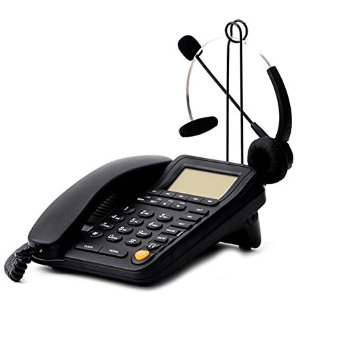 Corded Phone with Caller ID, Home Office Phone with Noise Cancellation Headphone Call Center Phone with Headset Business Telephone Landline with Speakerphone