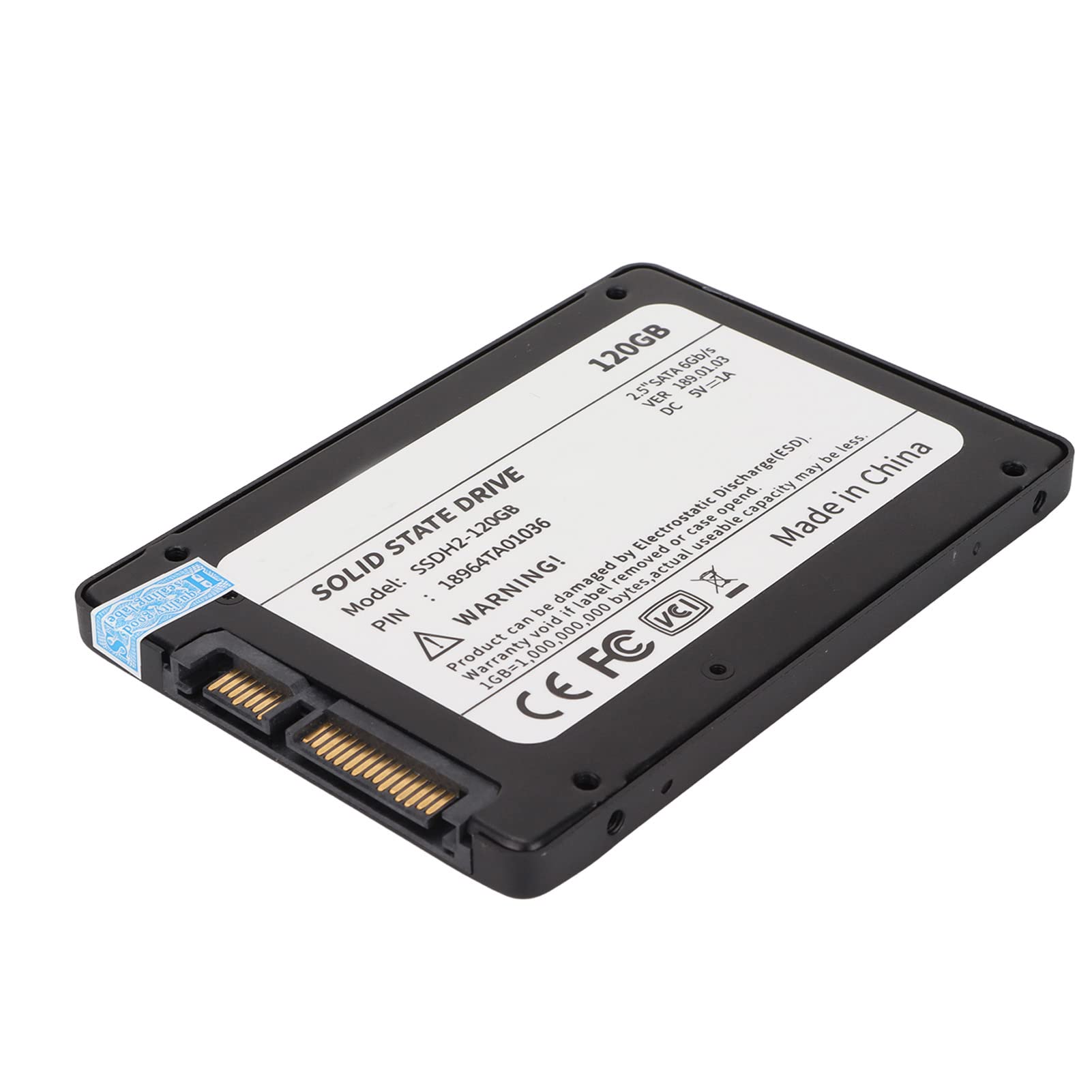 2.5in Drive, Aluminum Alloy Case SATA3SSD Compact Portable for PC for Desktop Computer for Laptop