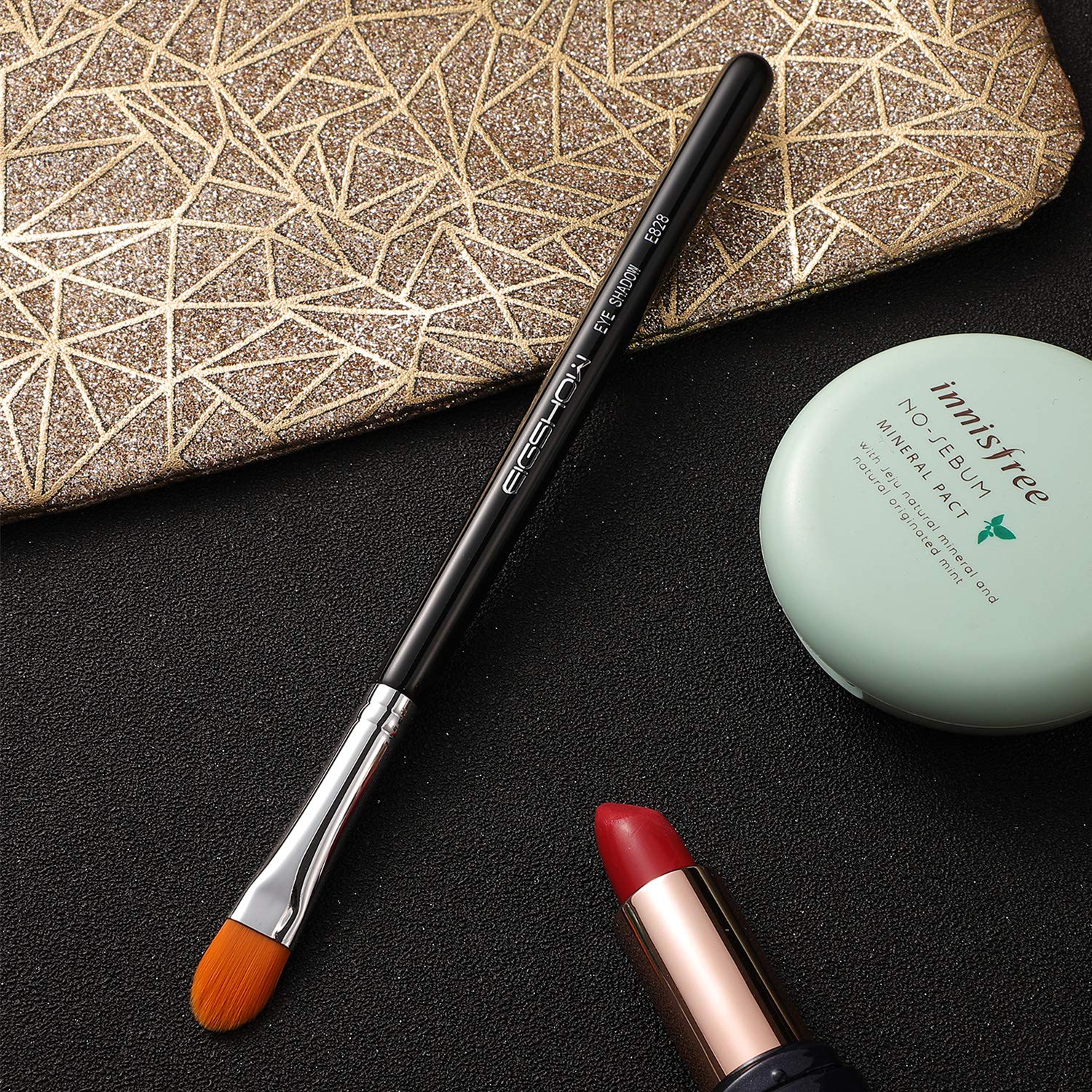 Eye Shadow Primer Applicator Brush for Blending, Concealer, Professional Tools for Applying Cream, Liquid Shadows and Eye Primer Base with Vegan Bristles by EIGSHOW
