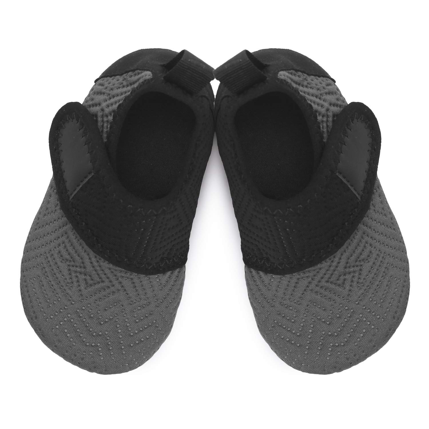 BARERUN Soft Baby Boys Girls Water Shoes Infant Barefoot Quick -Dry Anti- Slip Aqua Sock for Beach Swim Pool Grey 6-12 Months Infant