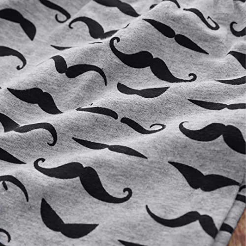 Tikoubabe 3-6 Months Baby Boy Clothes Newborn Outfits Infant Cute Hipster Romper + Long Pants + Hat 3 Pieces Ladies I Have Arrived Printed Mustache hat 3-6 Months 80cm