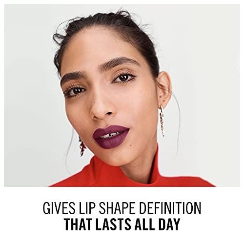 Rimmel Lasting Finish 8HR Soft Lip Liner Pencil - Vibrant, Blendable Formula to Lock Lipstick in Place for 8 Hours - 580 Bitten Red, .04oz