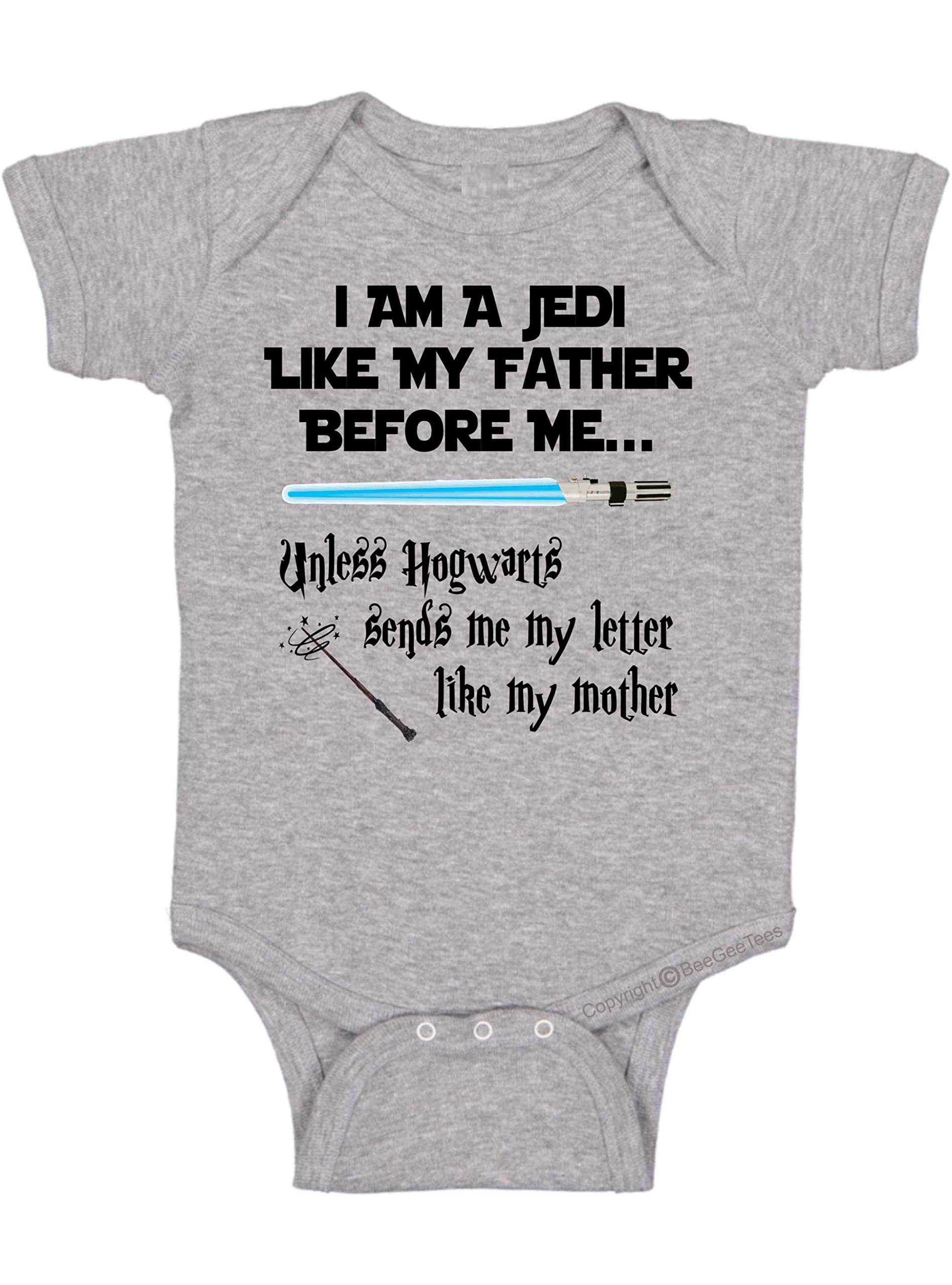 BeeGeeTees I Am A Like My Father Before Me Funny Baby Bodysuit Romper One Piece (Boys and Girls) (Grey, Newborn)
