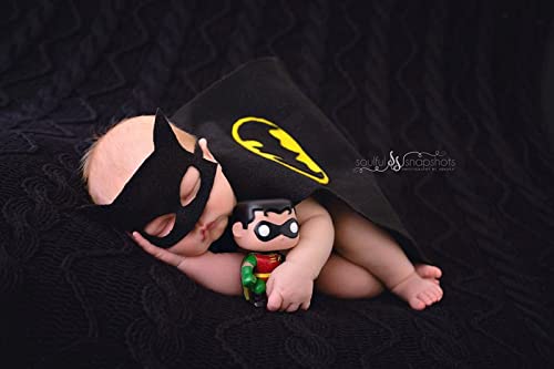 Bat Wrap Eye Mask Cloak Cape Full Set Costume for Newborn Baby Swaddle Infant Toddler Photography Props