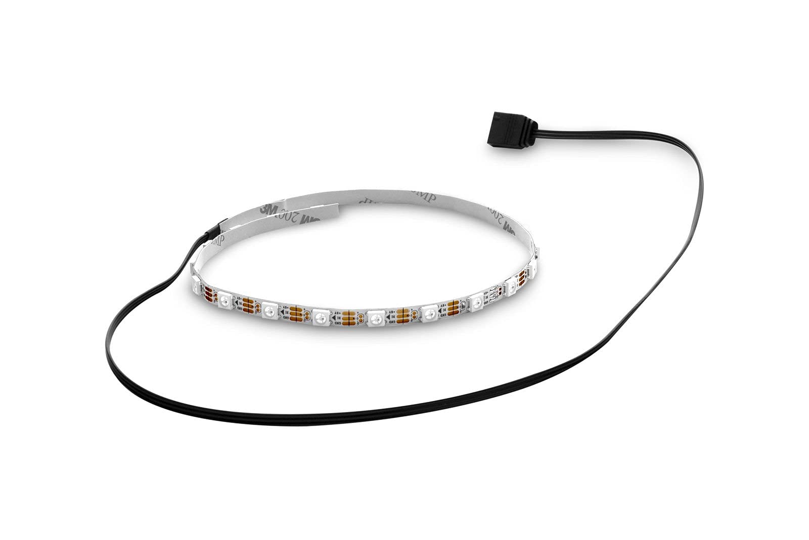 EKWB EK-Loop D-RGB LED Strip, 400mm Length, 4mm Width, 24 LEDs (150LED/m Density), 500mm Cable, Compatible with Desktop, Server