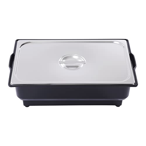 500W Electric Buffet Warmer Server Chafing Dish Buffet Tray Food Warmer Set 3 Compartment Buffet Server Chafing Dish Stainless Steel Chafing Server Set Buffet Server Warmer Food Insulation