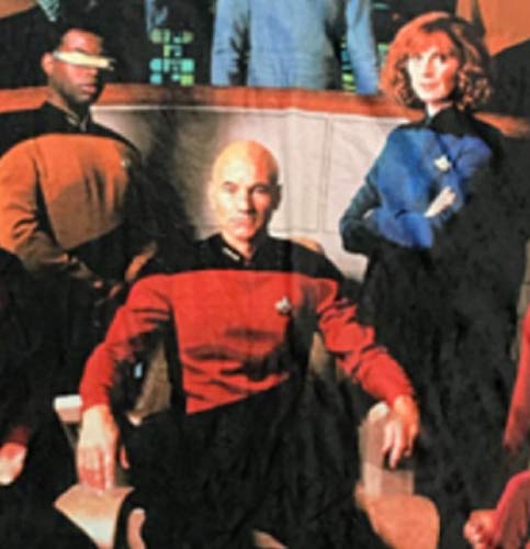 Surreal Entertainment Star Trek The Next Generation Cast Fleece Softest Throw Blanket| Measures 60 x 45 Inches