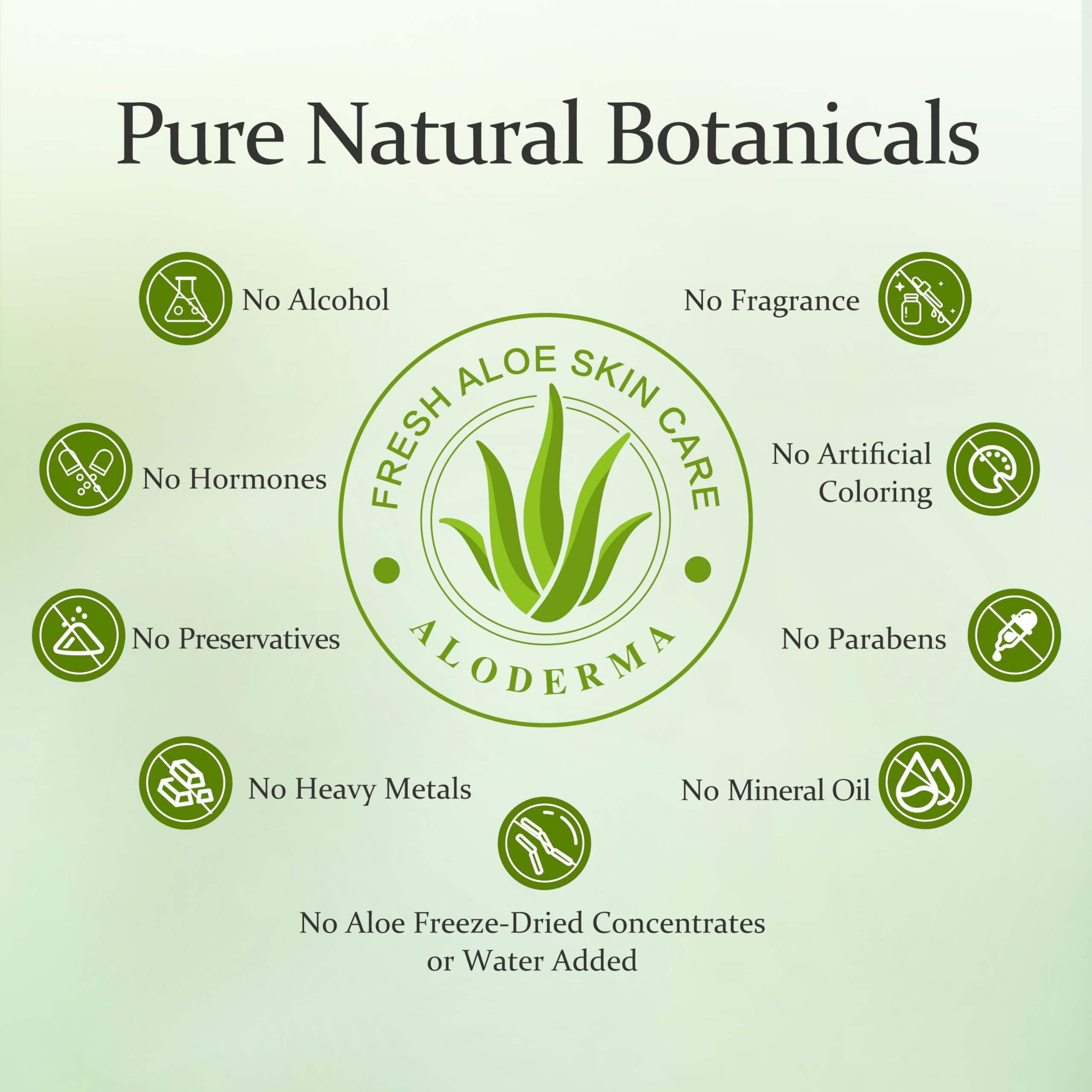 Aloderma Fresh Aloe Vera Face Hydrator Made with 99.8% Organic Aloe Vera within 12 Hours of Harvest - No Thickeners Great for Acne Prone & Sensitive Skin Repair, Scalp, & Hair 240ml