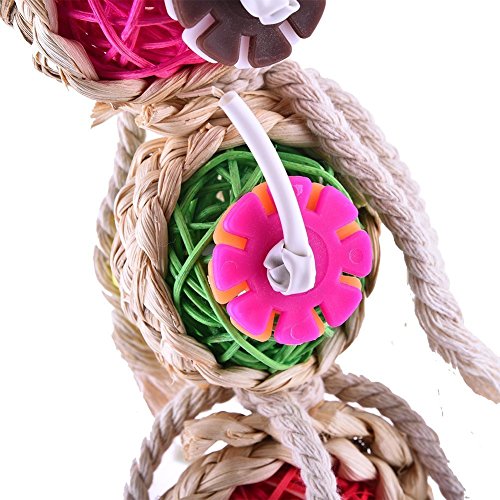 Bird Chew Toy for Parrot Macaw African Greys Amazon Budgies Parakeet Cockatoo Cockatiels Conure Lovebird Finch Canary Cage