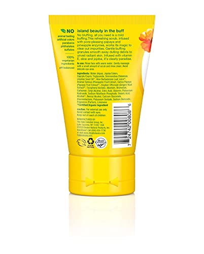 Alba Botanica Hawaiian Facial Scrub, Pore Purifying Pineapple Enzyme, 4 Oz