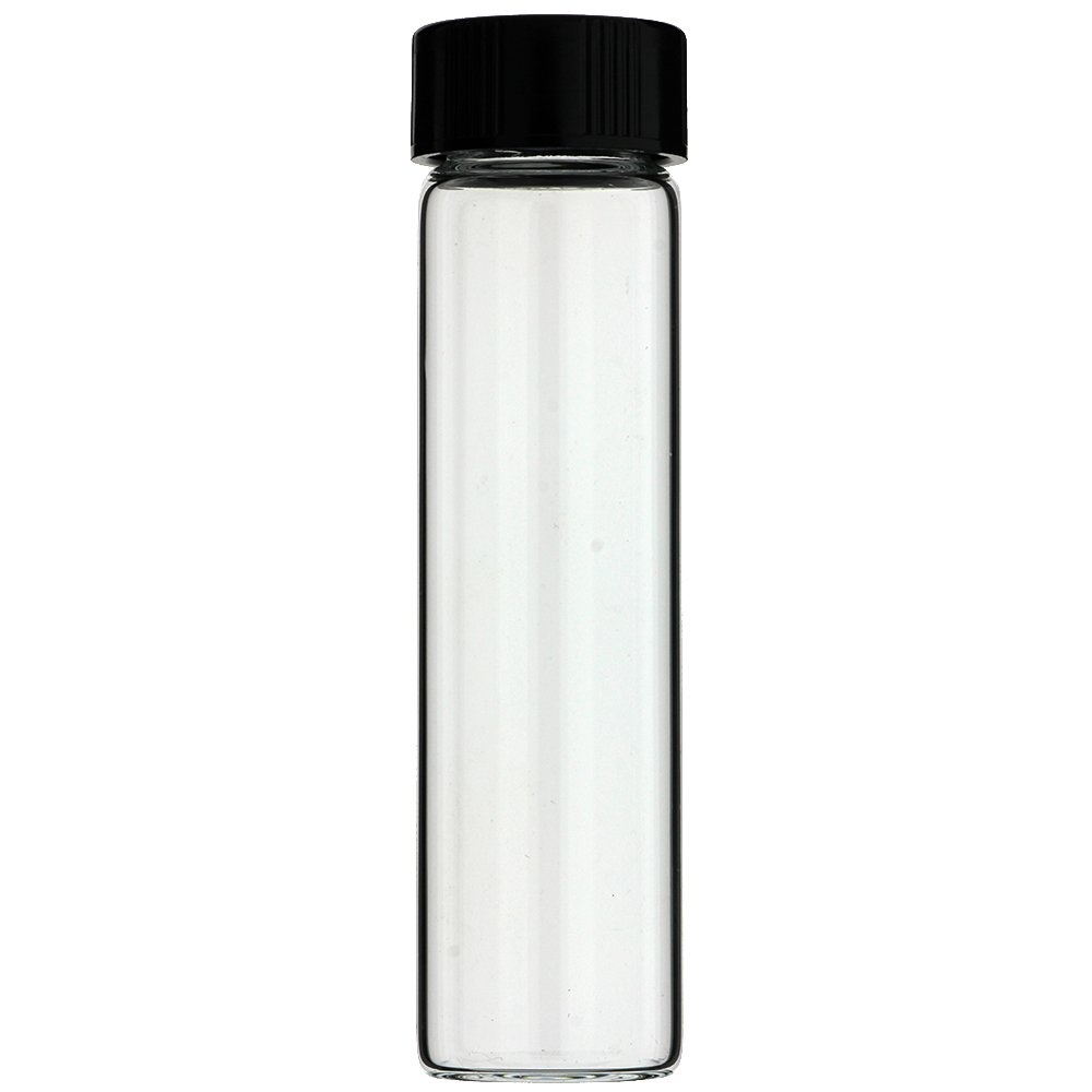 Aura Variety 6-PACK 6 DRAM 22 ml Clear Glass Vials with Phenolic Screw Caps (Oils Perfumes Spices Gold Prospecting Hobby Craft)