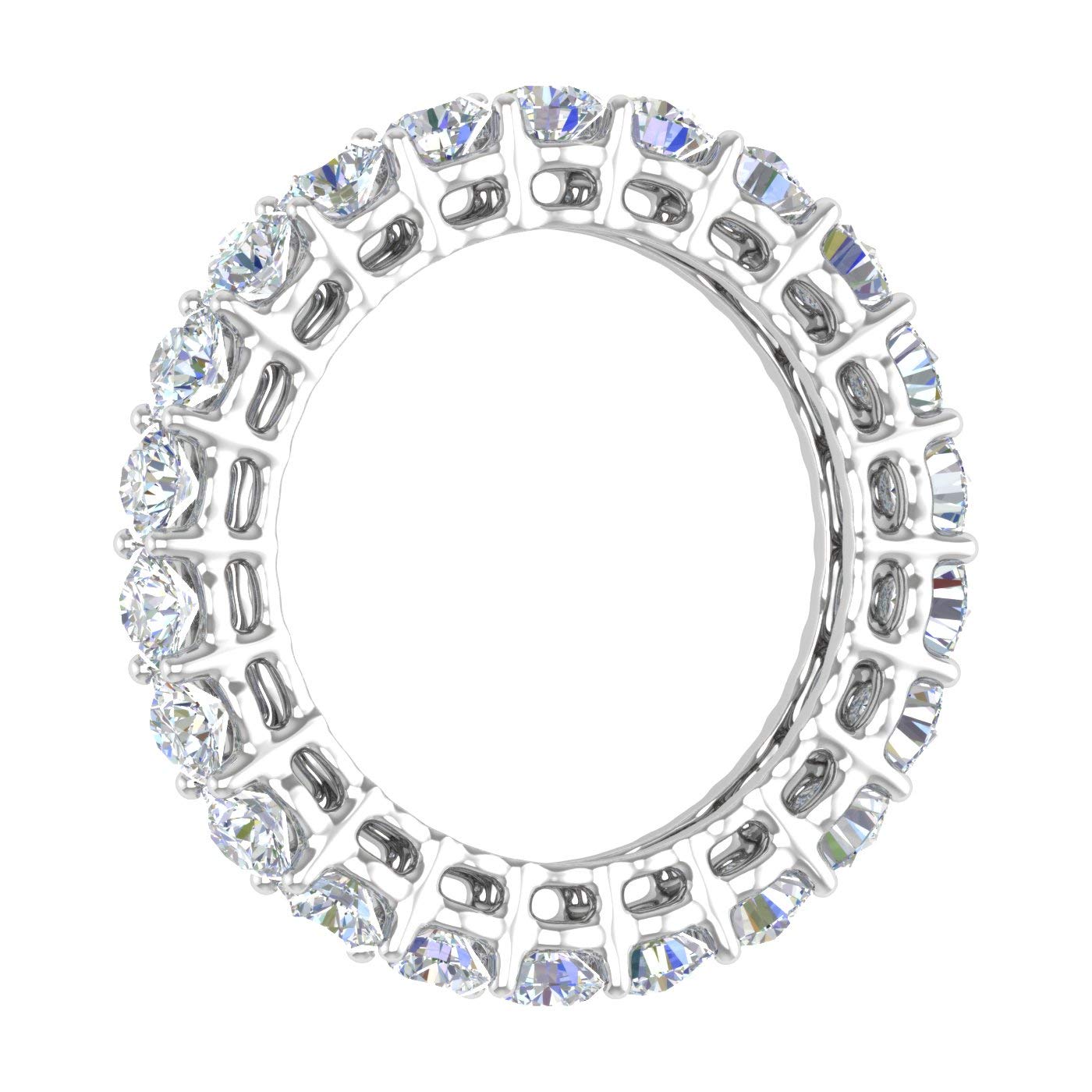 2 1/4 Carat Prong Set Diamond Eternity ring in 10K White Gold (Ring Size 7)