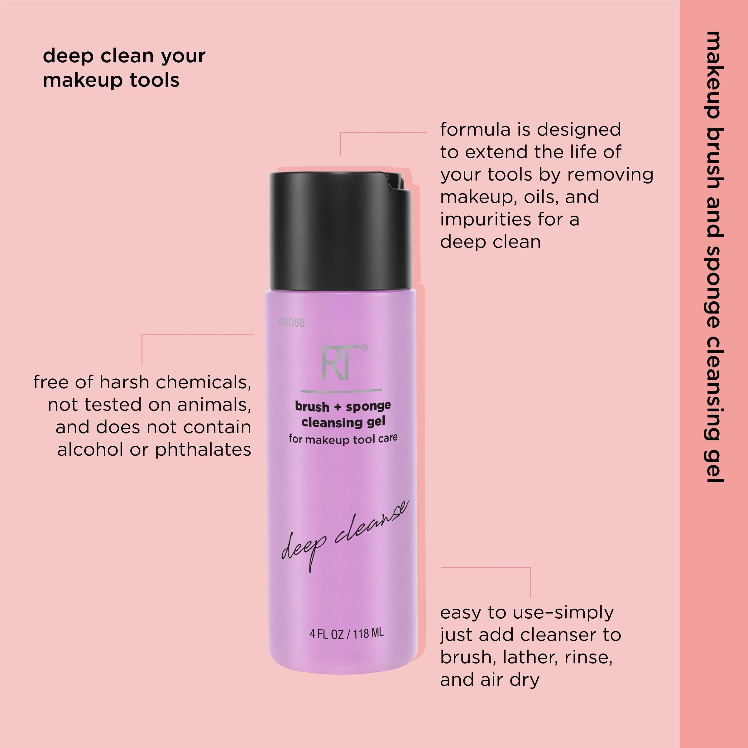 Real Techniques Miracle Deep Cleansing Gel, 4 fl. oz./118 ml Bottle