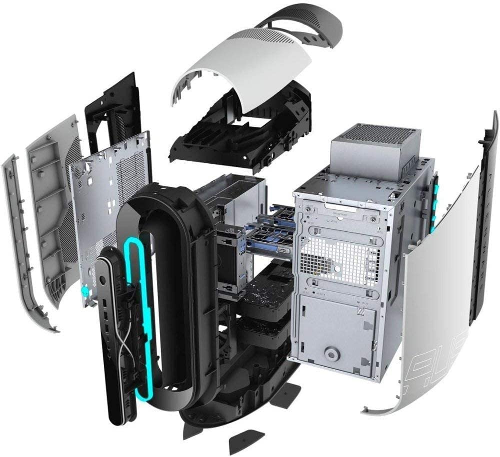 SHOXLAB Support DellAlienware【RTX3080】 Aurora R12 Gaming Desktop PC, 11th Gen i7-11700F(up to 4.9GHz TurboBoost), RTX 3080 10GB Graphics Card, 64GB RAM, 1TB SSD + 2TB HDD, WiFi, Bluetooth, Win10,