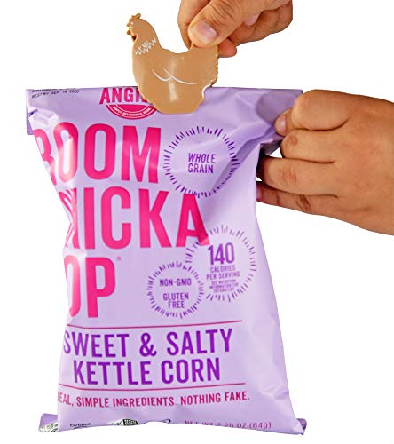 HOME-X Chicken-Shaped Bag Clips for Chips, Food Bags, Kitchen and Laundry, 2.5β L x 2β W, Set of 3