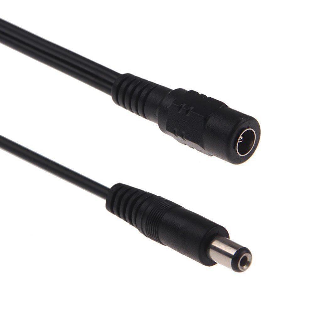 BronaGrand 2pcs DC Power 1 Female to 2 Male 5.1mm X 2.1mm DC Power Adapter Splitter Cable for CCTV Security Cameras LED Strip Light