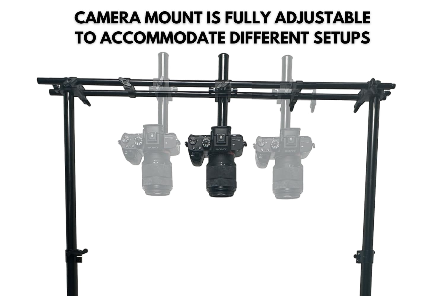 Glide Gear OH 200 Modular/Adjustable Video Camera Smartphone Overhead All Metal Flat Lay Rig Mount