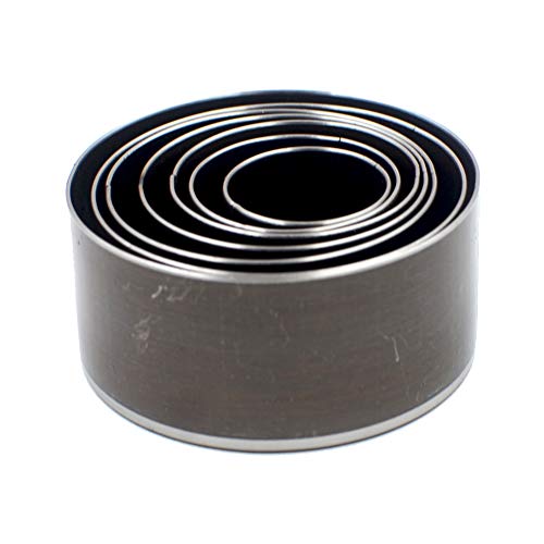 DGOL 7 Sizes Big Size 20mm - 50mm Round Hole Punch Leather Rubber Fiber Silicone Hollow Cutter Die Punching Tool kit