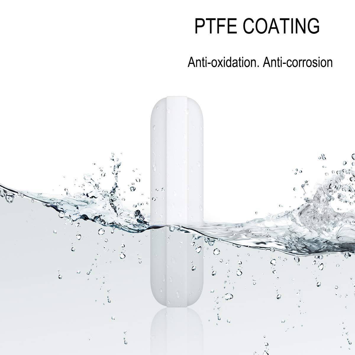 20 Pcs 30mm(1.18 inch) PTFE Magnetic Stirrer Mixer Stir Bar,White Color,Laboratory Bar,Stir Plate Bar,Stir Bars…