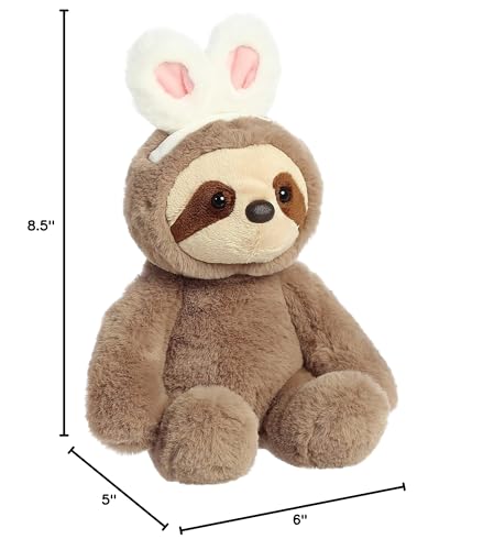 Aurora 10" Hoppy Sloth - Happy Easter Friends Stuffed Toy, Animal Themed Polyester Bunny Figure
