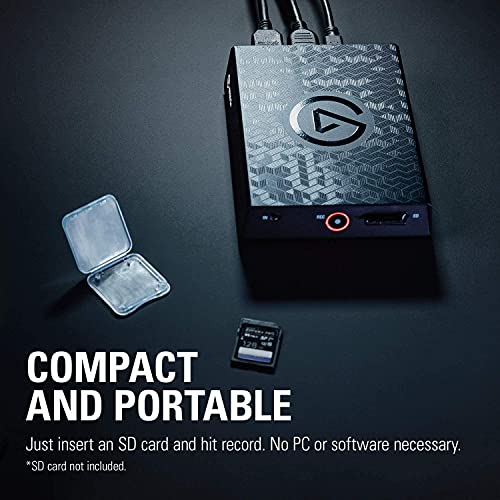 Elgato 4K60 S+, External Capture Card, Record in 4K60 HDR10 with ultra-low latency to PC or SD Card on PS5/PS4, Xbox Series X/S, Xbox One X/S, in OBS and other broadcasting software, for Windows
