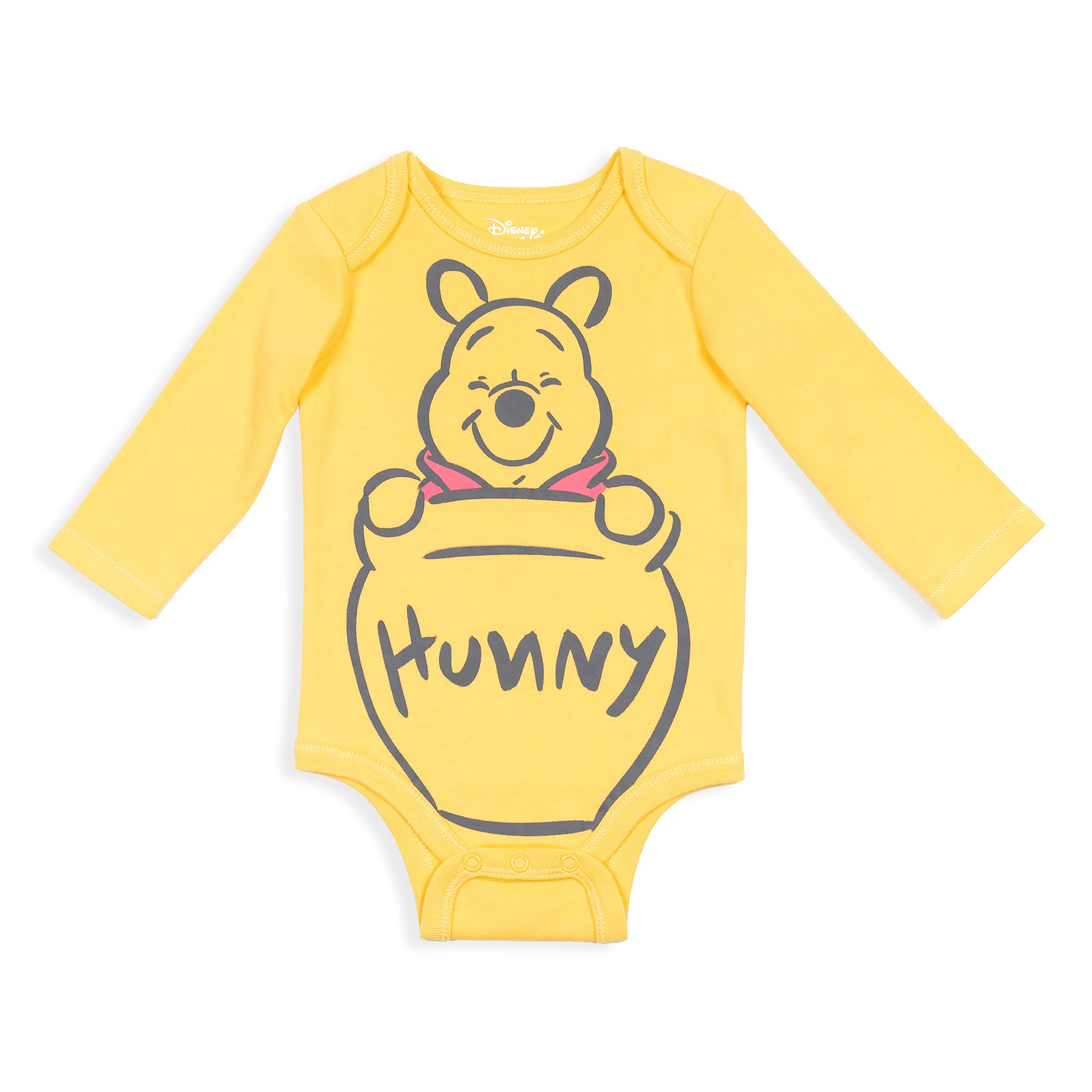 Disney Winnie the Pooh Eeyore Tigger Piglet Newborn Baby Boys 5 Pack Bodysuits 0-3 Months
