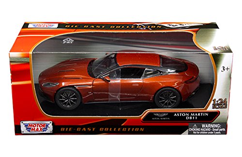 Aston Martin DB11 Copper Orange 1/24 Diecast Model Car by Motormax 79345