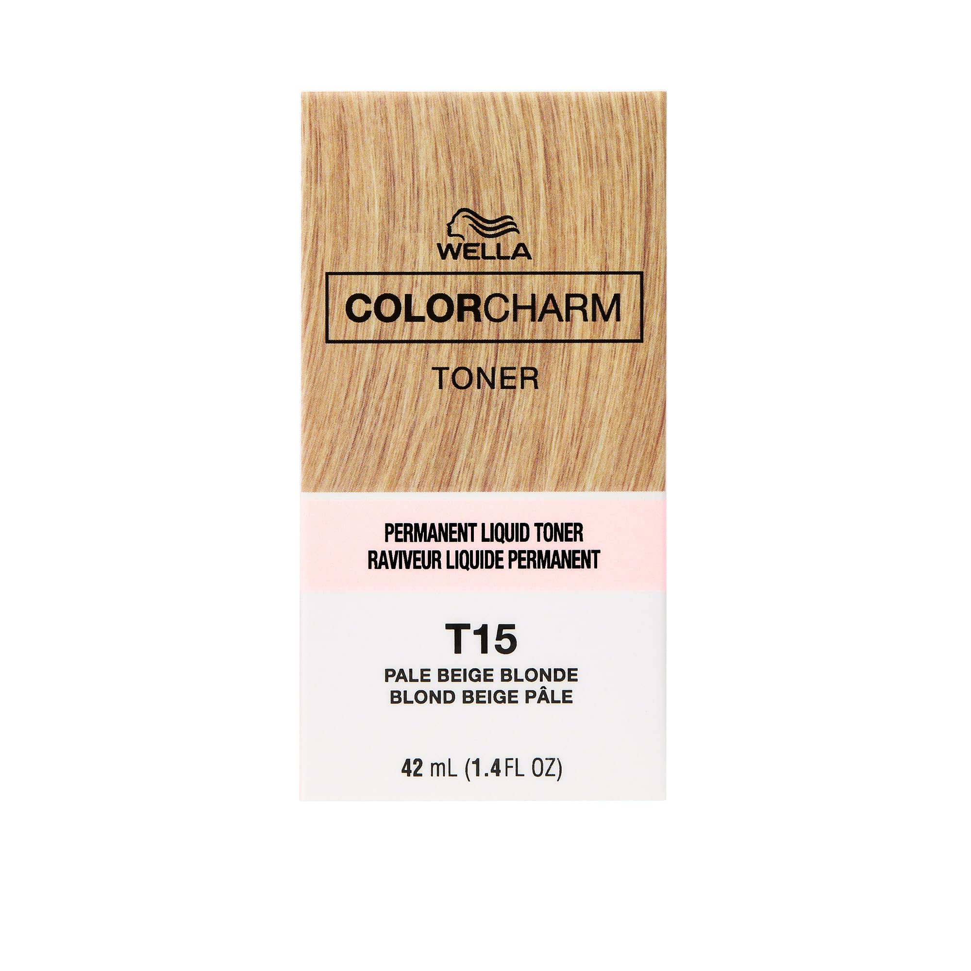 COLORCHARM Permanent Liquid Toners| Neutralize Brass| Free of Parabens| Vegan| T15 Pale Beige Blonde| 1.4 Fl Oz