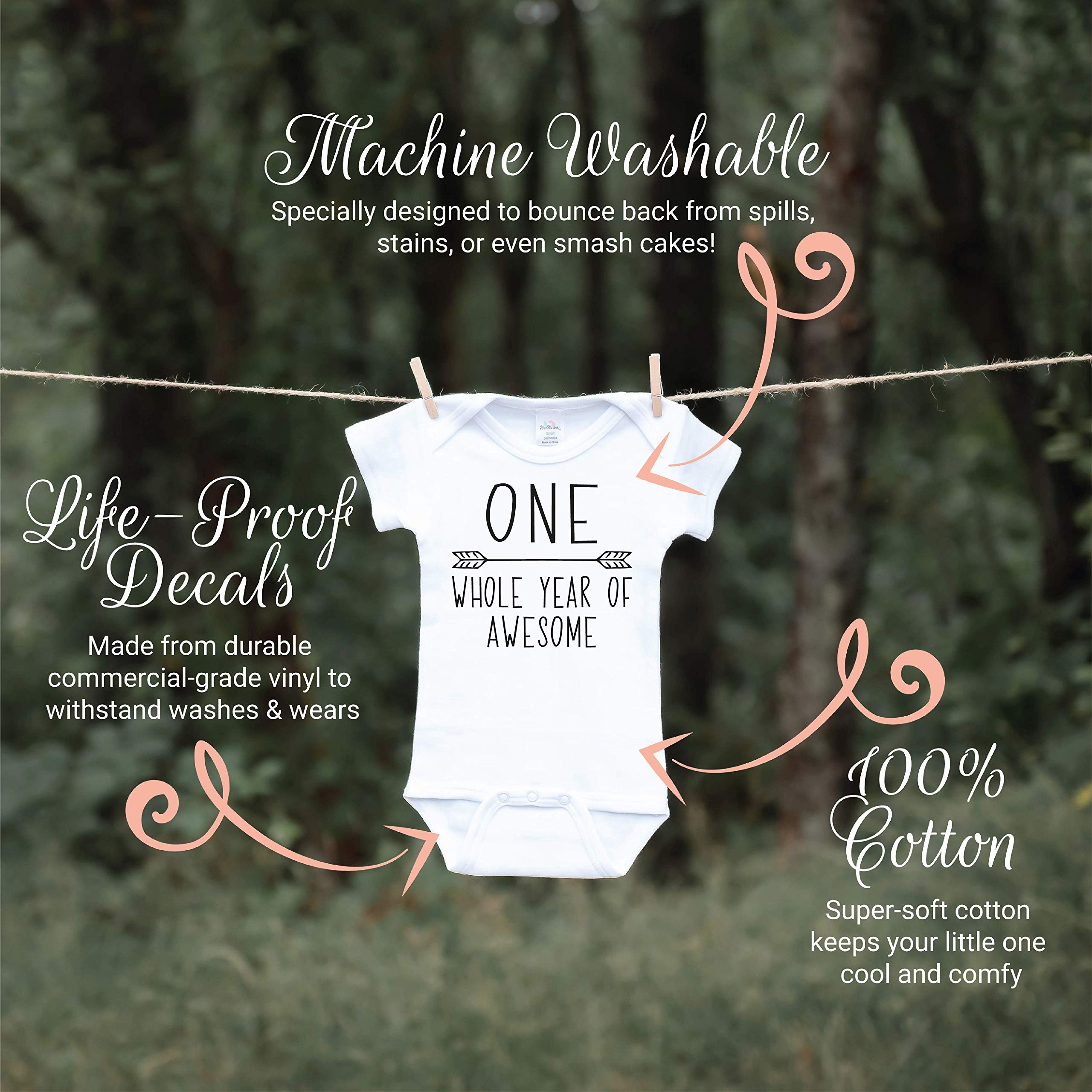 Bump and Beyond Designs Baby-Boys First Birthday Outfit for One Year Old Birthday Leotard Black, 12-18 Months