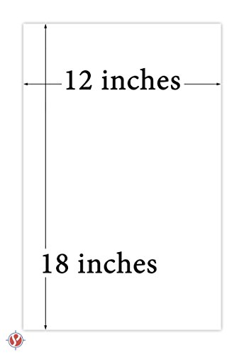 Blank White Cardstock 12β x 18β Inches | Heavyweight 100lb Cover (270 gsm) | 50 Sheets Per Pack