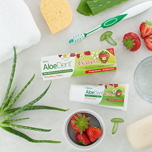 AloeDent Children's Strawberry Toothpaste - 50ml
