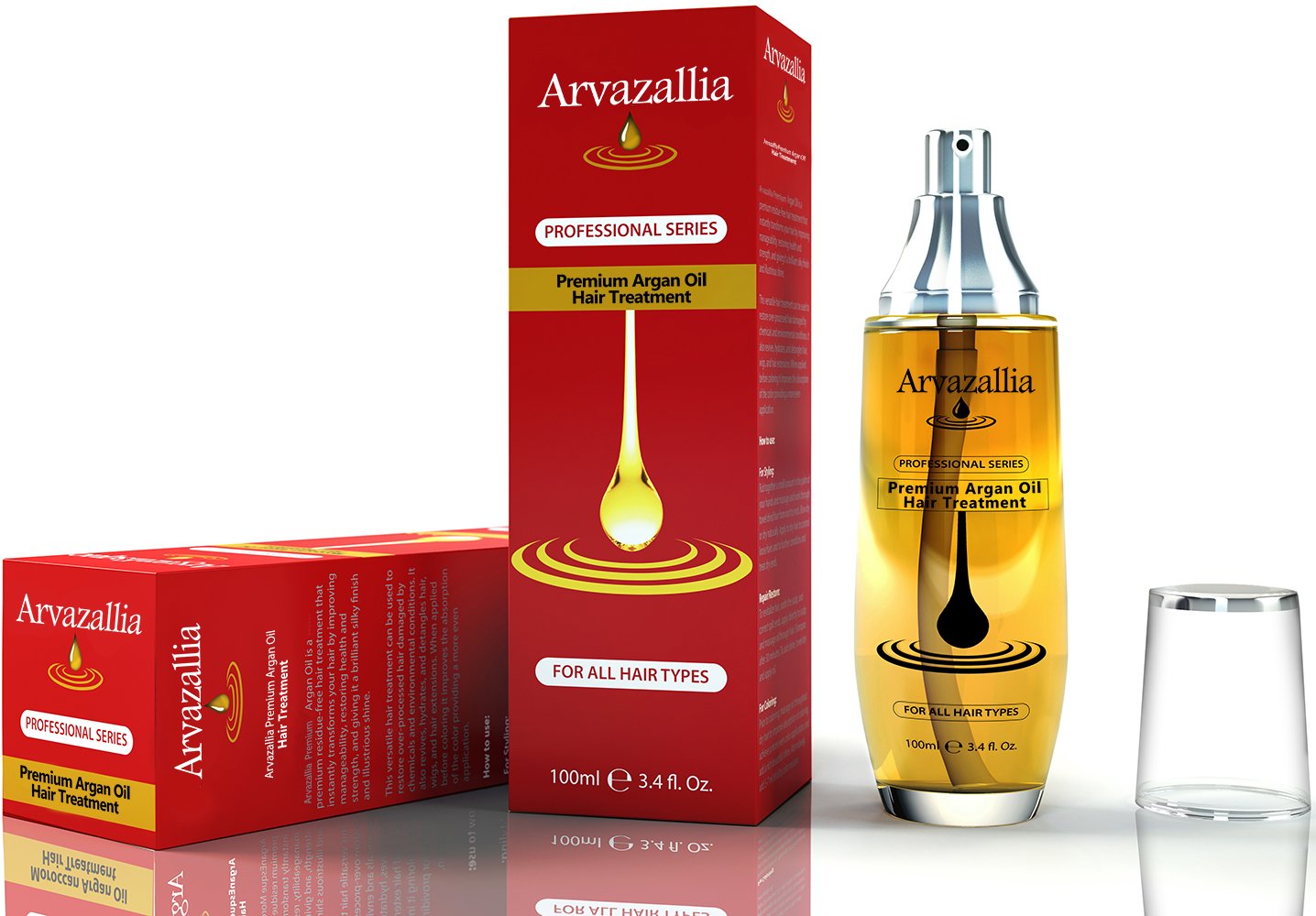 Arvazallia Argan Oil for Hair Treatment Leave in Treatment & Conditioner
