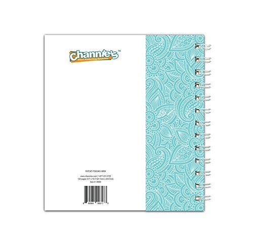 Channie’s Handwriting Improvement Spiral Notebook, Stylish Visual Writing & Printing Aid for Elementary School Students and Special Needs Kids & Teens, 120 Pages, Thick Paper, Size 10.5" x 9.5"