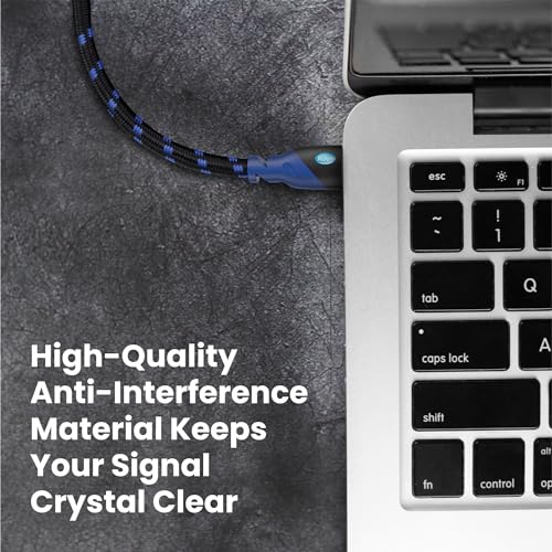 AURUM CABLES Ultra Series High-Speed 4k HDMI Cable with Ethernet for Gaming and TV, 15ft Braided Network Extender HDMI Cord Supports, 3D,1080P, ARC, Compatible with PC Laptops Xbox PS3 PS4 PS5,10 Pack