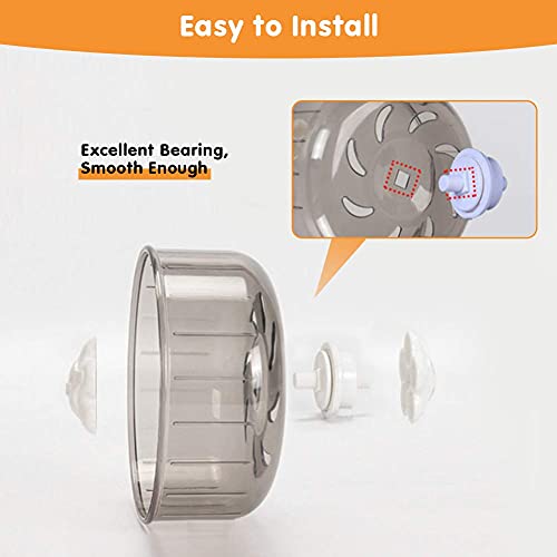 Hamster Racing Wheel, 13cm Hamster Wheel Small Hamster Running Wheel for Pets Quiet Plastic Racing Toy for Hamsters Gerbils Guinea Pigs
